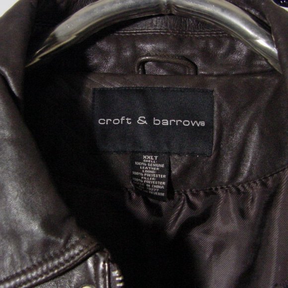 croft & barrow | Jackets & Coats | Vtg 9s Croft Barrow Dark Brown ...